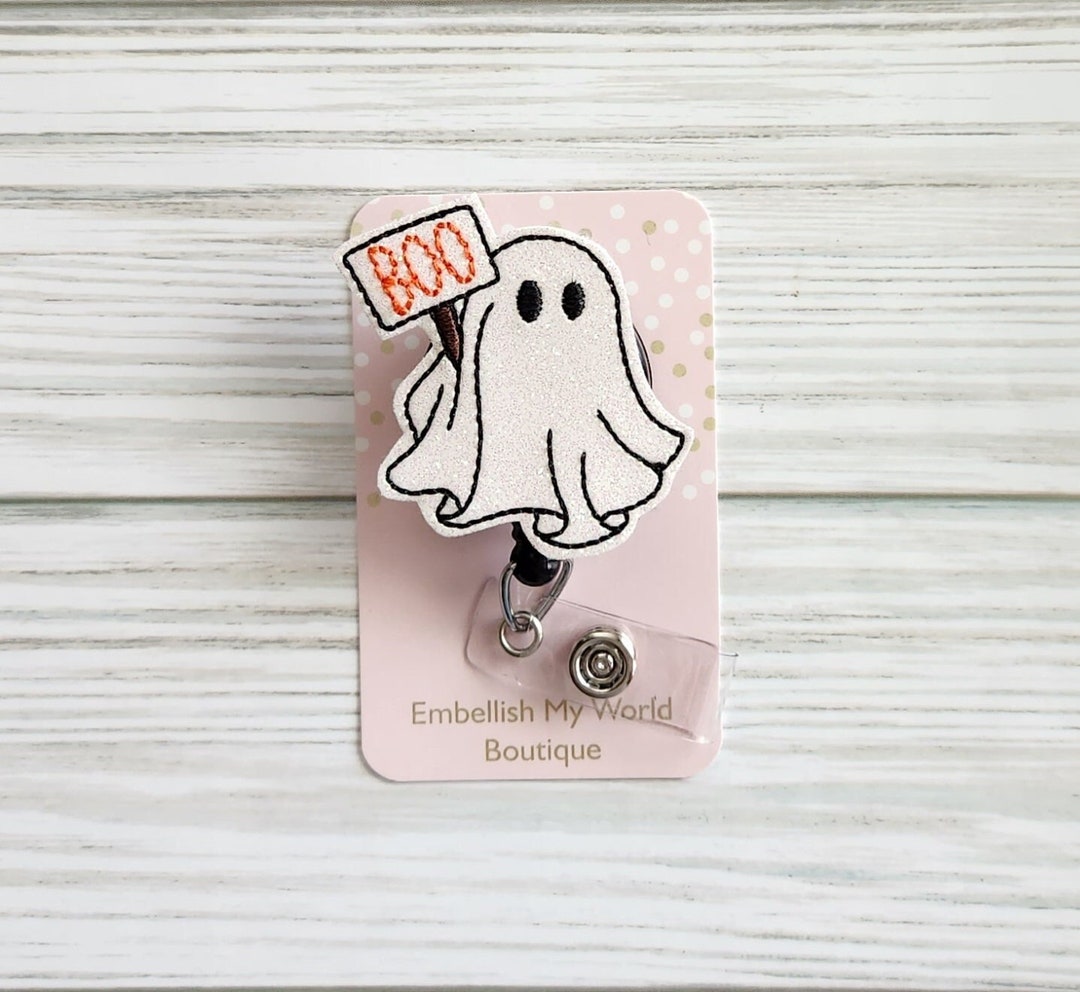 Ghost Badge Reel/halloween Badge Reel/creep It Reel Badge/badge Holder ...