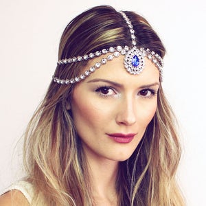 Serena Headchain Something Blue Wedding Headwear Wedding Headpiece Hair ...