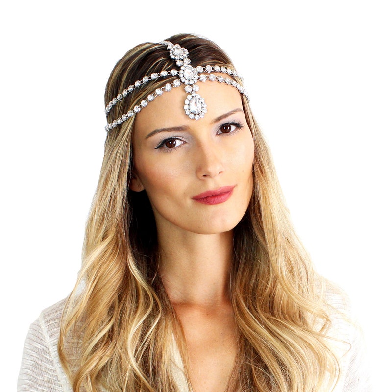 Bridal Head Chain - Etsy