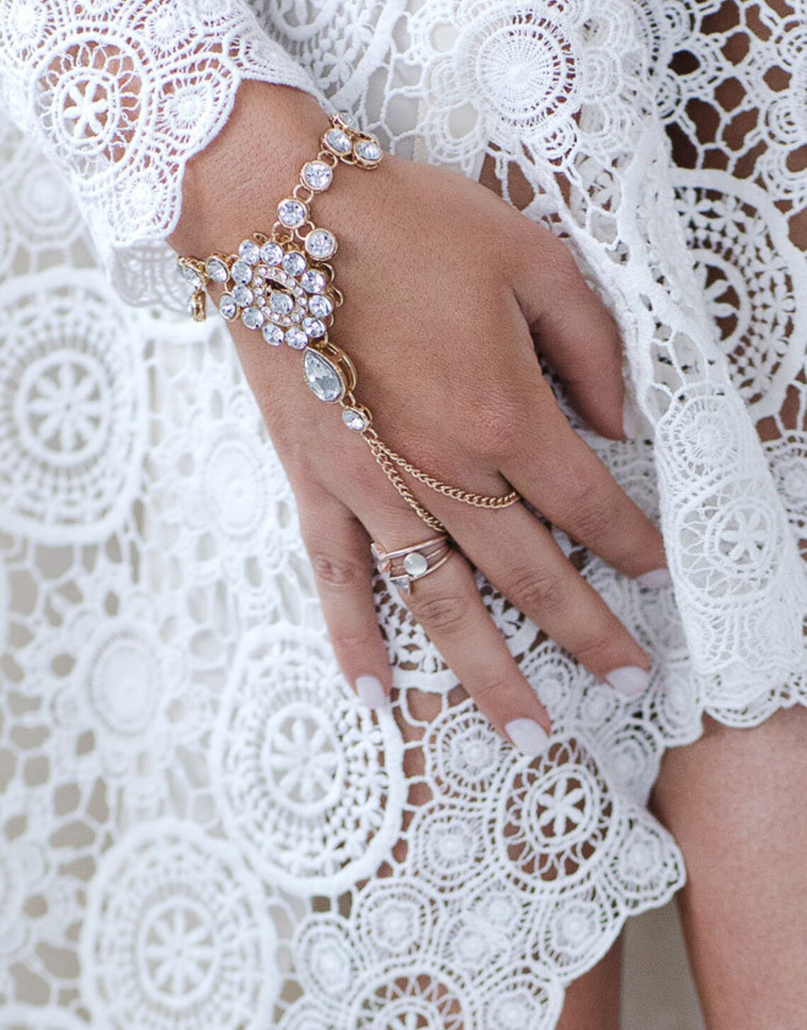 Sonia Gold Hand Chain Bridal Hand Jewelry Gold Hand Bracelet | Etsy