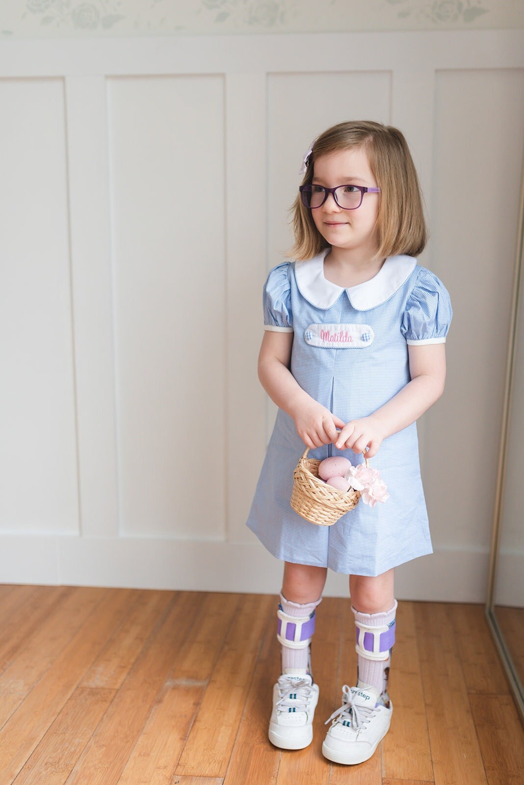 Monogrammed Tab Dress Preppy Personalized Gingham Front | Etsy