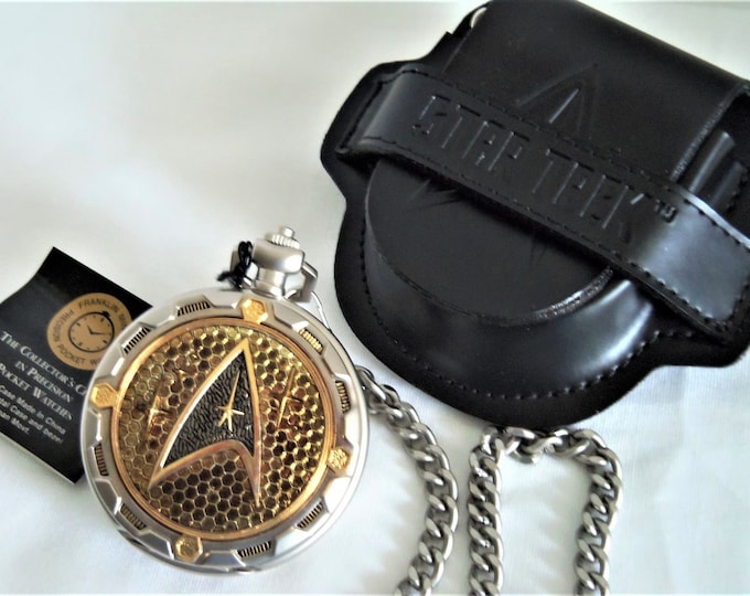Original Star Trek Pocket Watch Memorabilia, Franklin Mint Pocket Watch ...