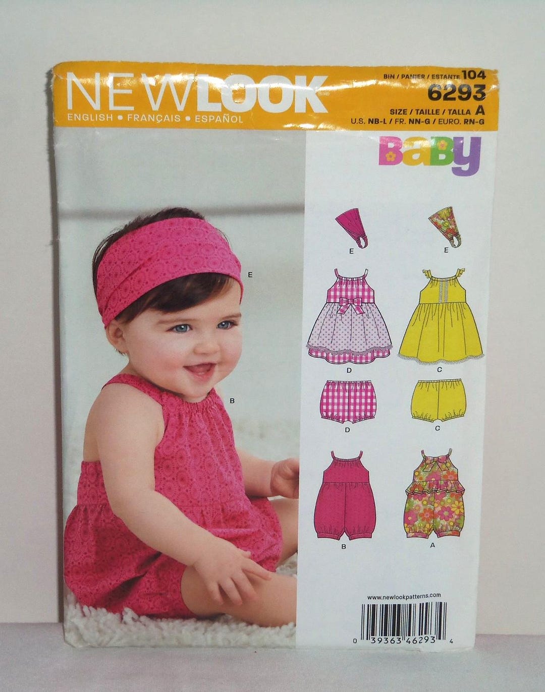 New Look Baby Rompers Sewing Pattern New #6293 Uncut - Etsy