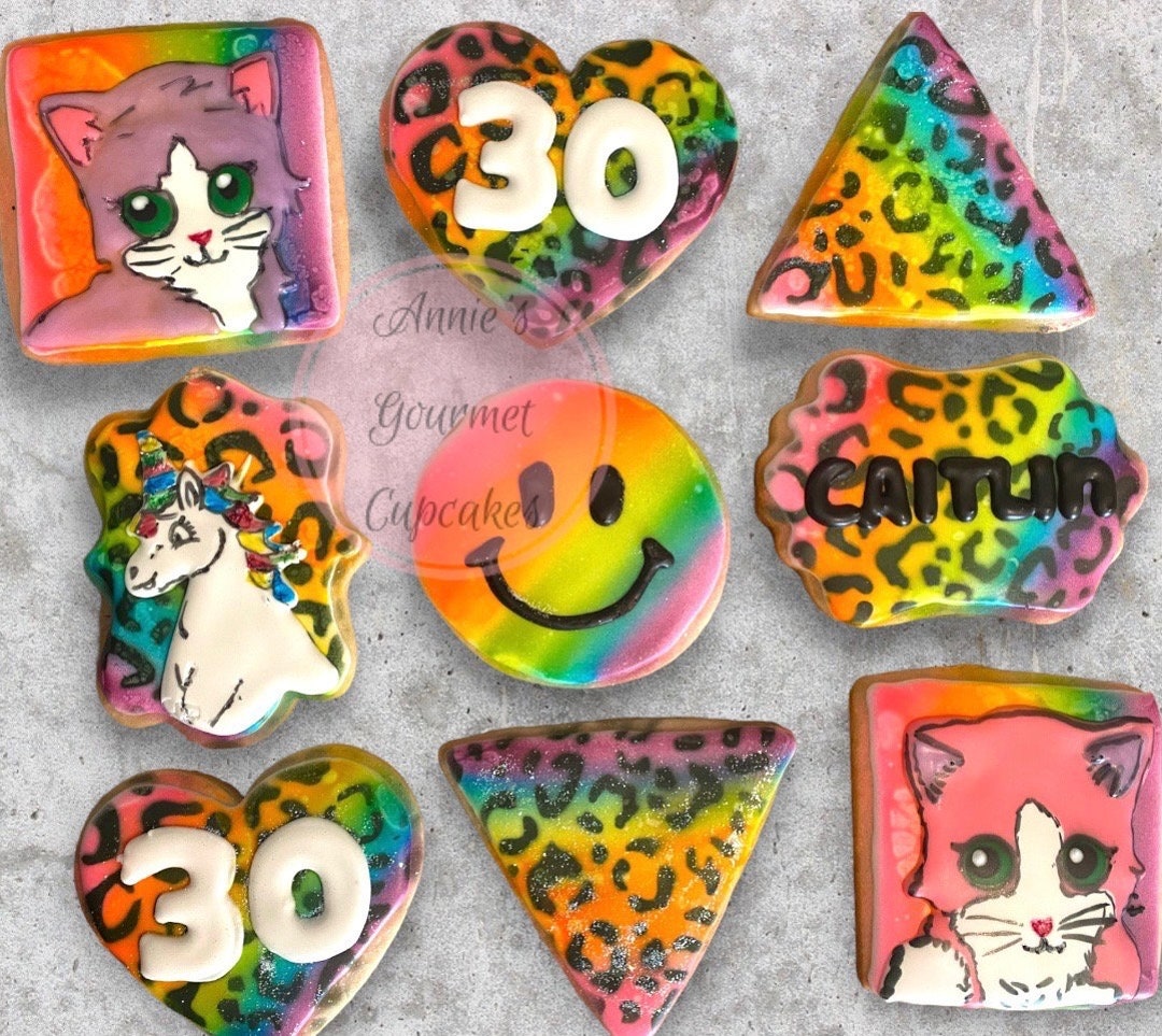 Rainbow 90’s Nostalgia Sugar Cookies 1dzn - Etsy