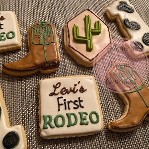 Baby’s First Rodeo Sugar Cookies 1dzn - Etsy