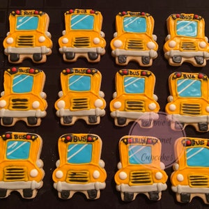 School Bus Sugar Cookies 1dzn - Etsy