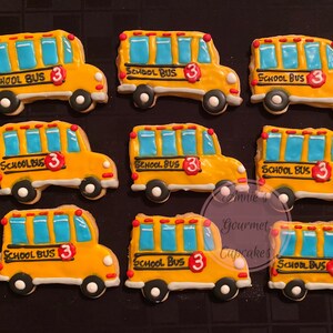 School Bus Sugar Cookies 1dzn - Etsy