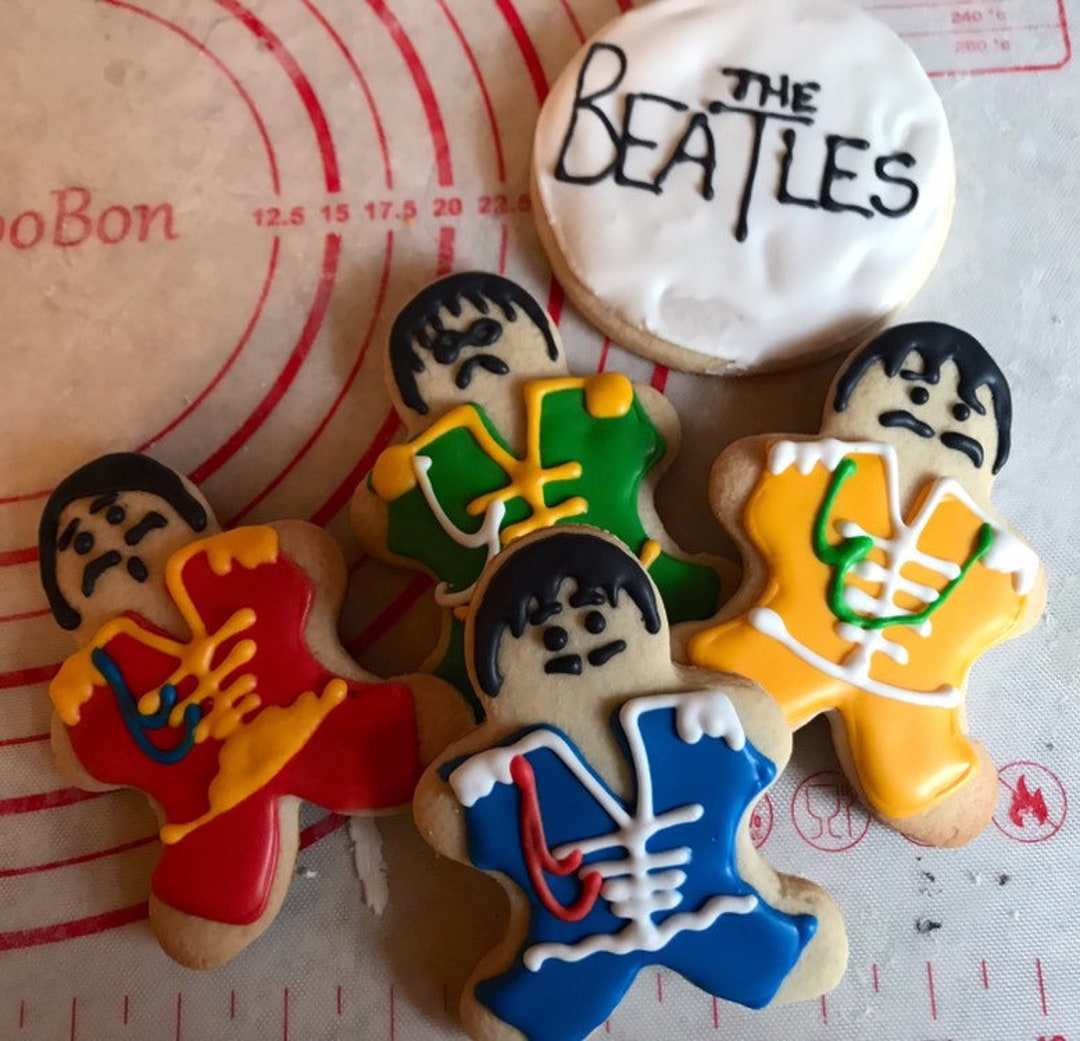 The Beatles Band Sugar Cookies 1dzn - Etsy Singapore