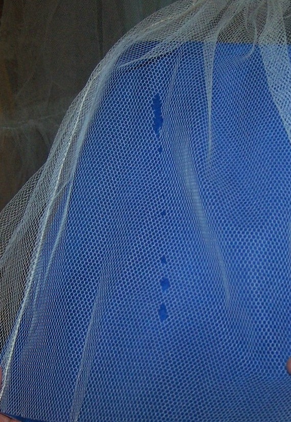 VINTAGE 1950s EMMA DOMB Light Blue Strapless Tulle Pa… - Gem