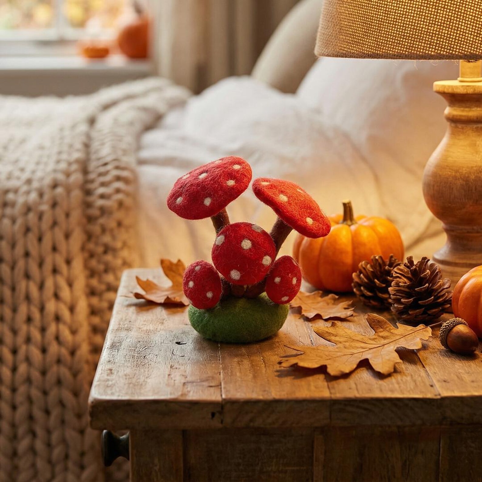 Woodland Toadstool Stump - Needle Felt - Autumnal - Handmade ...