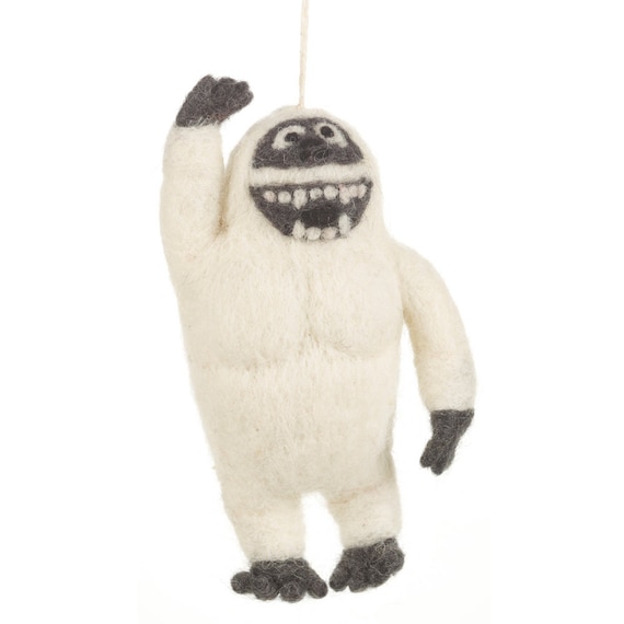 Yeti Abominable Snowman Needle Felted Wool Christmas - Etsy UK