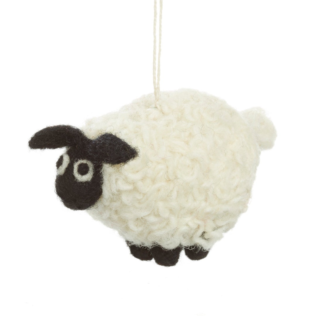 Hanging Black Sheep - Sheep Hanging - Sheep Decoration - Needle Felt ...