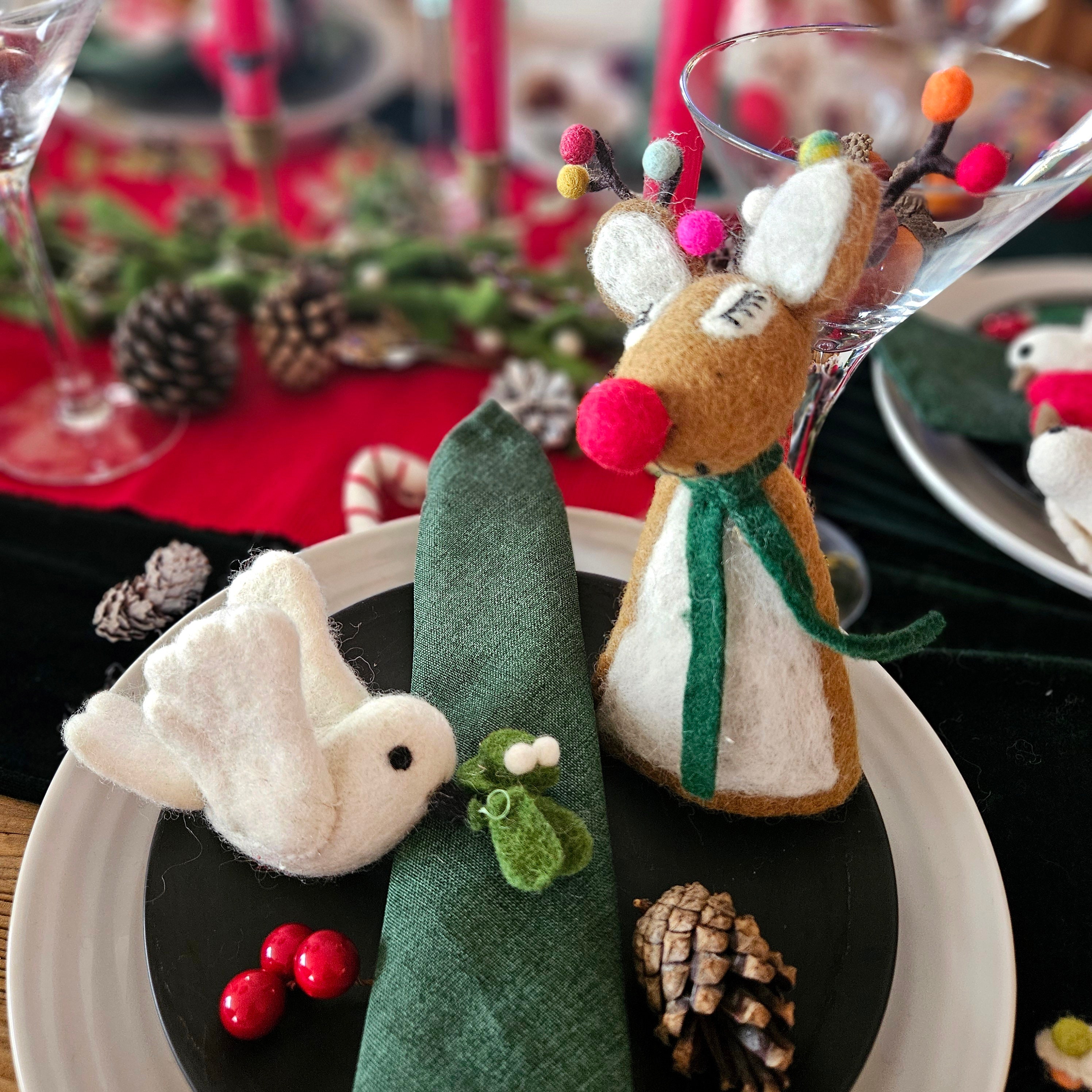 Sassy Rudolph Topper - Reindeer - Needle Felt - Christmas Tree Topper ...