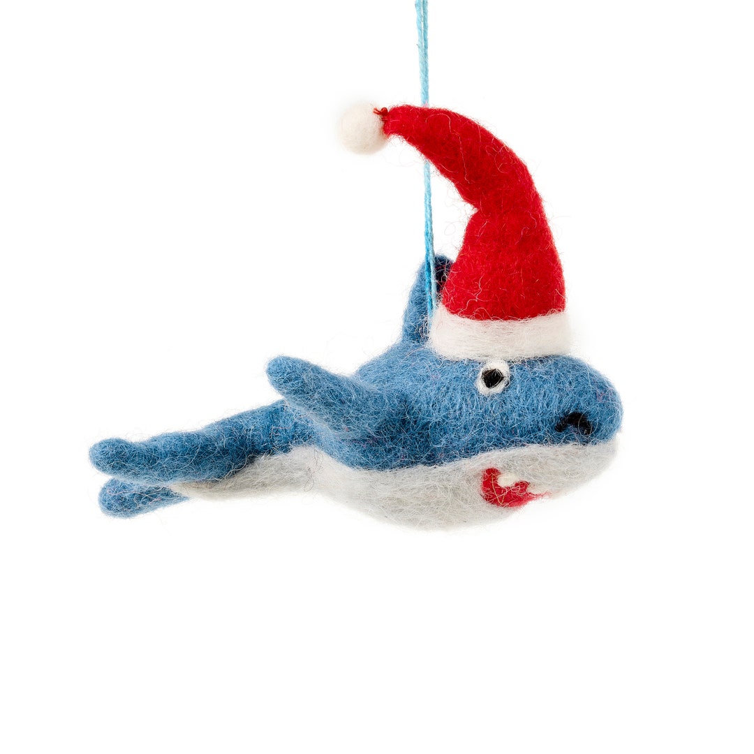 Santa Jaws - Christmas Shark - Santa Shark - Christmas Decoration ...