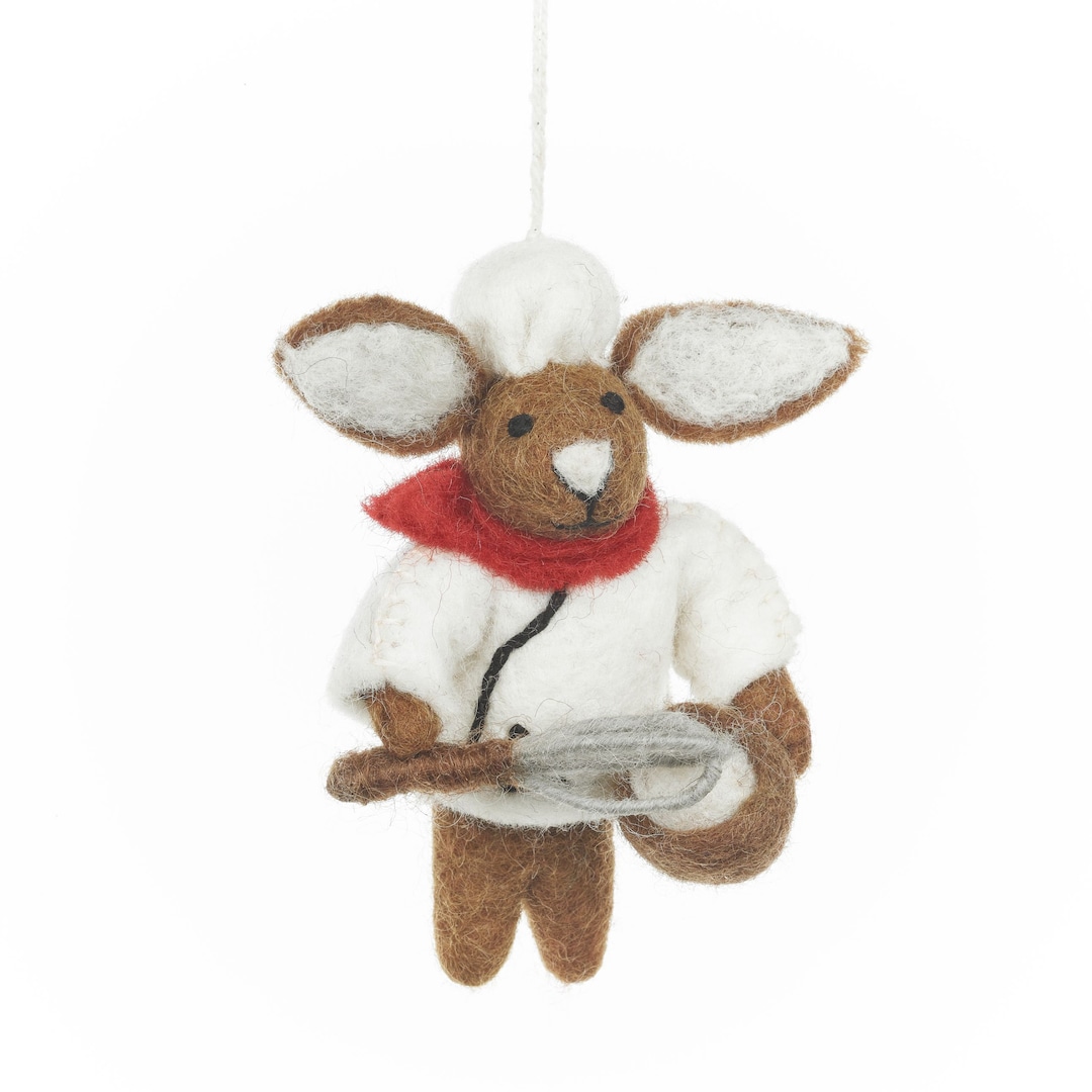 Penny the Patisserie Chef - Hanging Decoration - Needle Felt - Baking ...