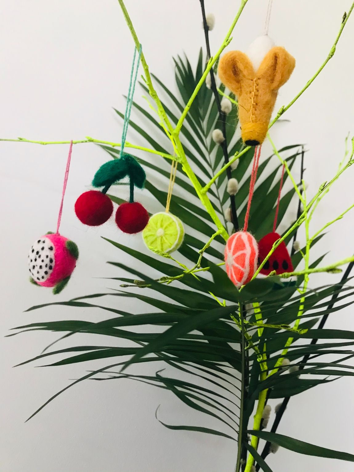 Fabulous Fruits Fruit Felt Fruits Hanging Decorations | Etsy UK