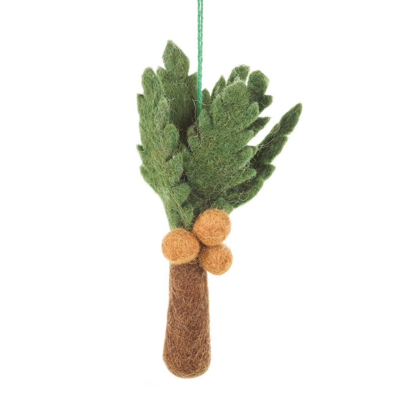 Hanging Paradise Palm Tree Needle Felted Fair Trade Wool - Etsy