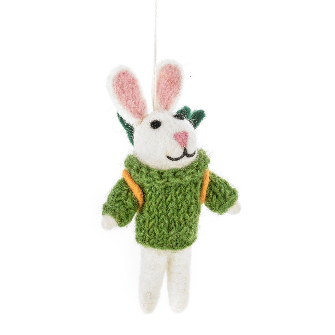 Ronnie the Rabbit - Needle Felted Animal - Eco Friendly - Plastic Free ...