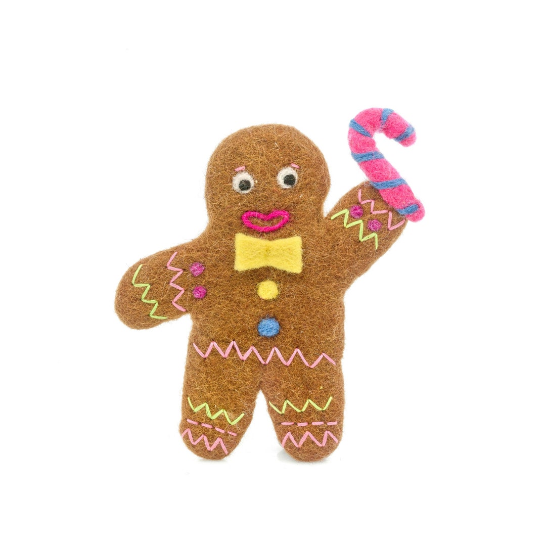Groovy Gingerbread Man Topper - Christmas Tree Topper - Quirky ...