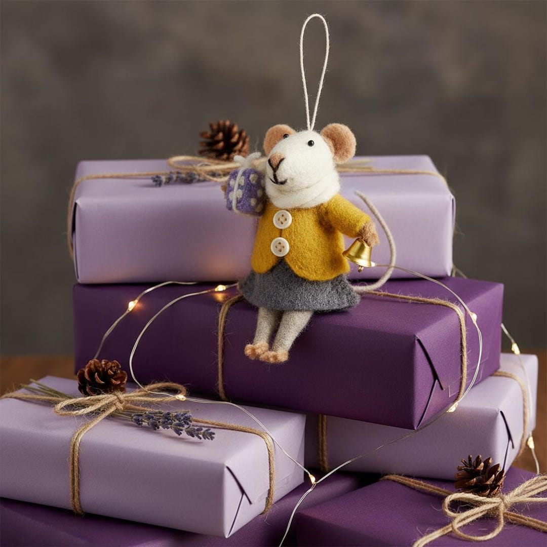 Agnes Mouse - Woodland - Needle Felt - Felt Mice - Biodegradable - Eco ...