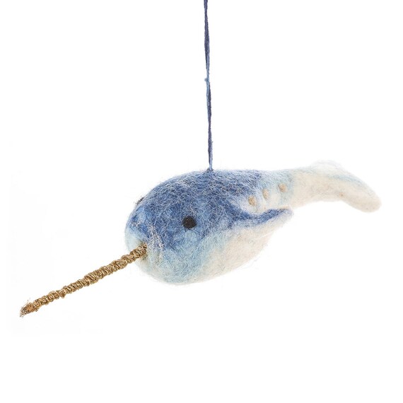 Narwhal Sea Unicorn Sealife Hanging Decoration Fair | Etsy UK