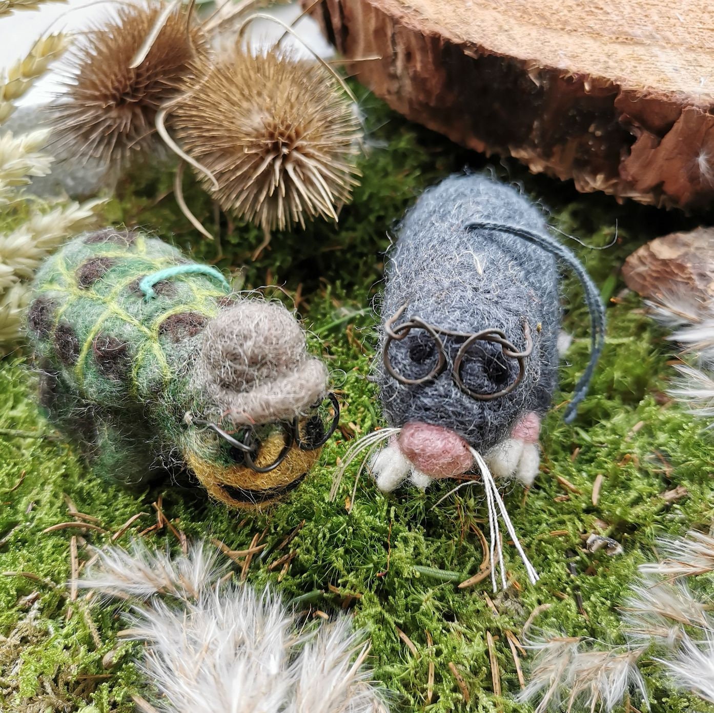 Hanging Mole With Specs Woodland Biodegradable Eco | Etsy