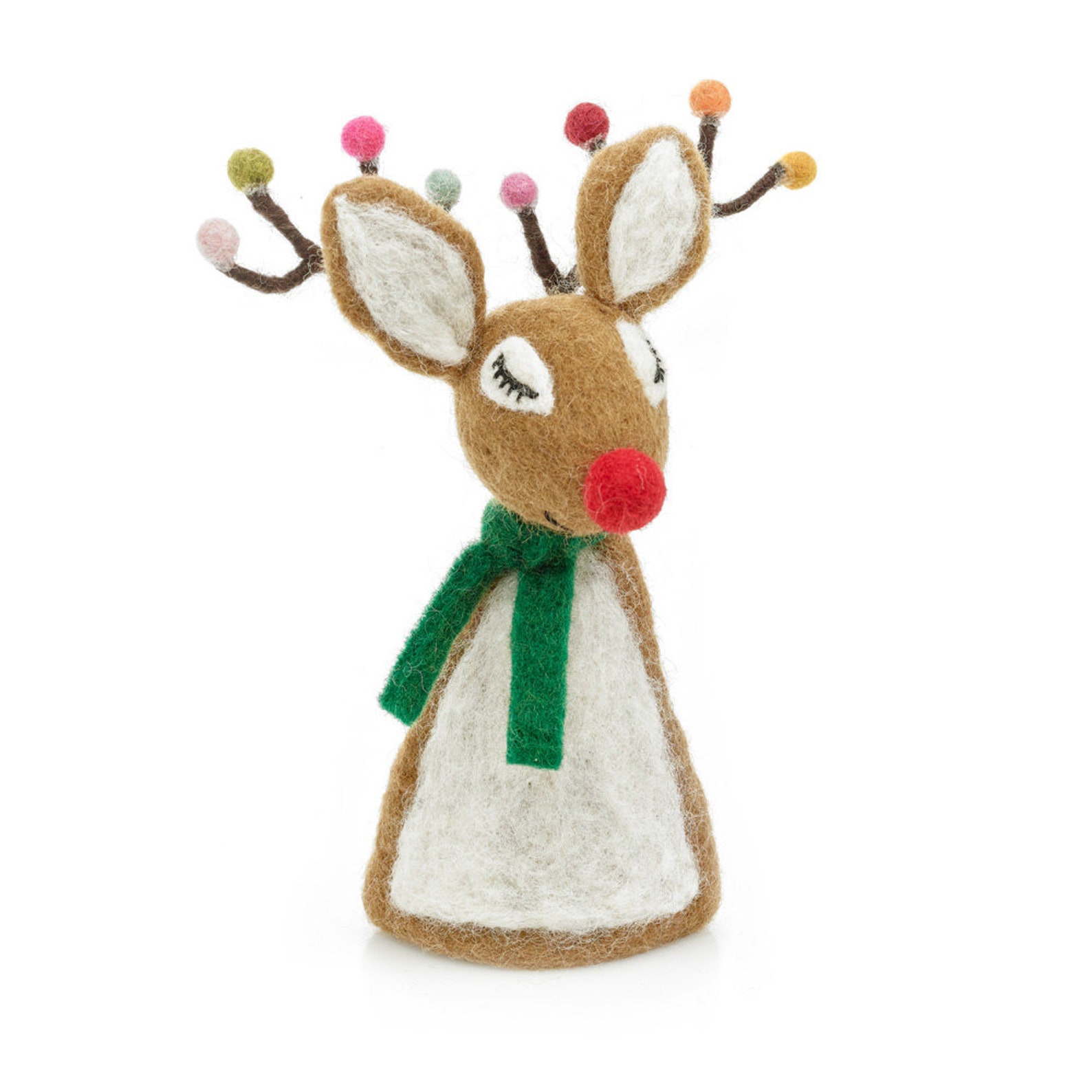Sassy Rudolph Topper - Reindeer - Needle Felt - Christmas Tree Topper ...