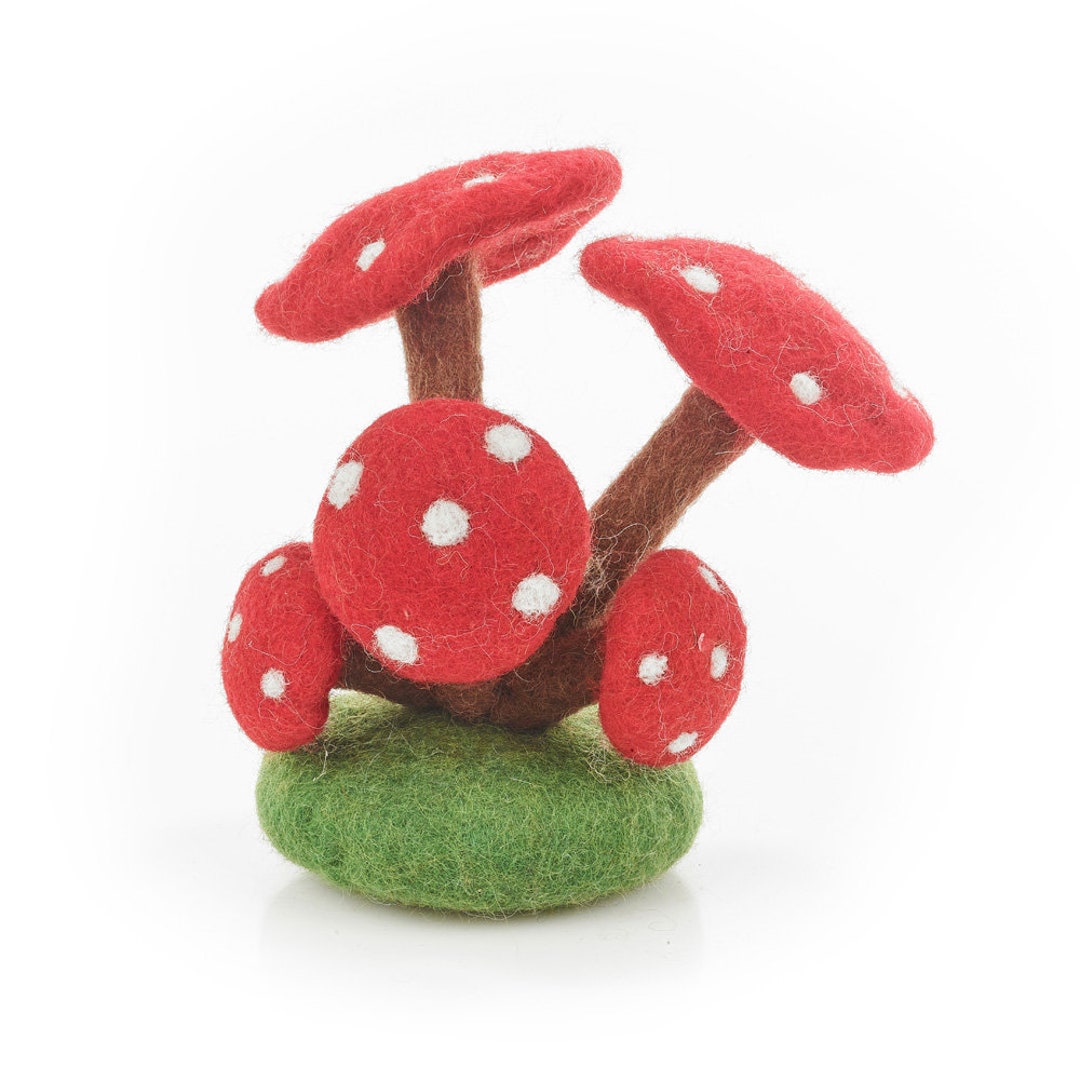 Woodland Toadstool Stump - Needle Felt - Autumnal - Handmade - Biodegradable - Etsy