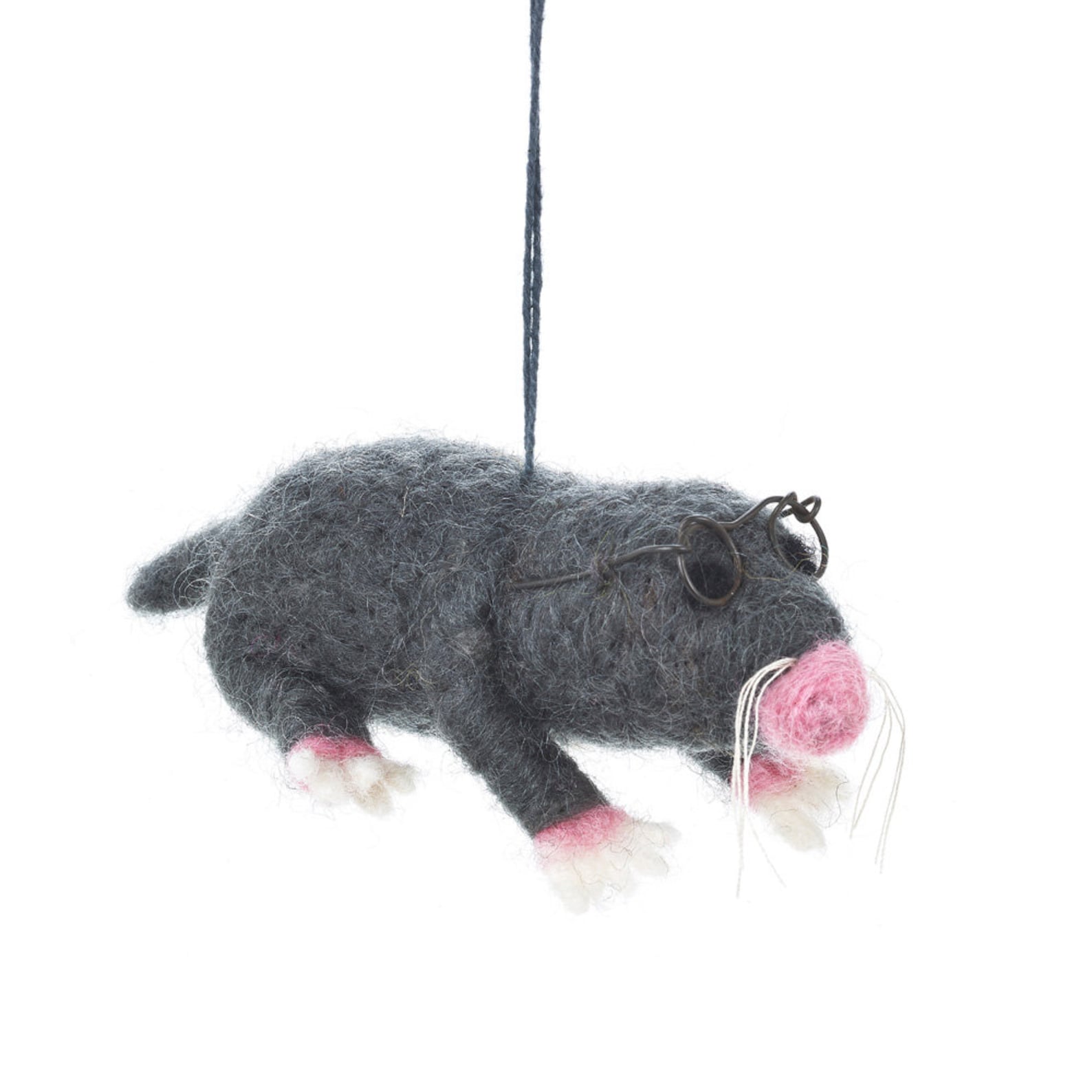 Hanging Mole With Specs Woodland Biodegradable Eco - Etsy UK