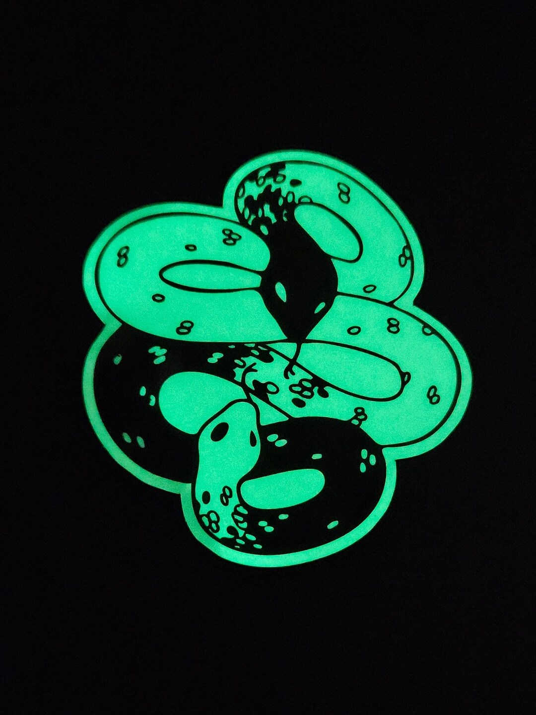Dual Snakes - Glow Vinyl Sticker - Etsy