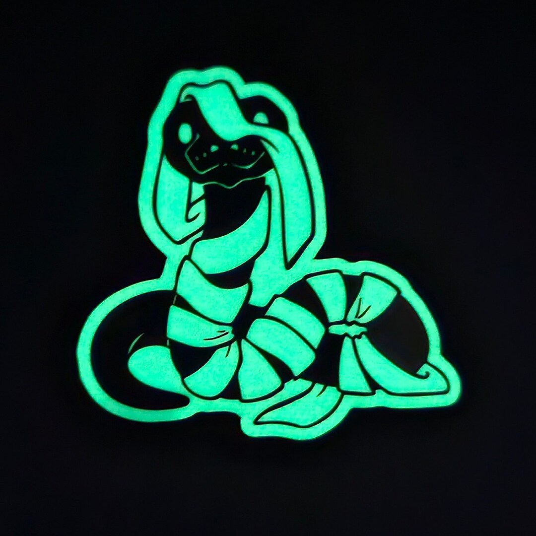 Mummy Snake - Glow Vinyl Sticker - Etsy