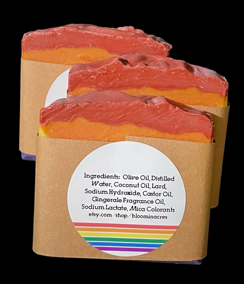 Authentically You, Rainbow PRIDE Soap, Artisan Soap, Layered Soap, Small Batch Soap, Made in ...