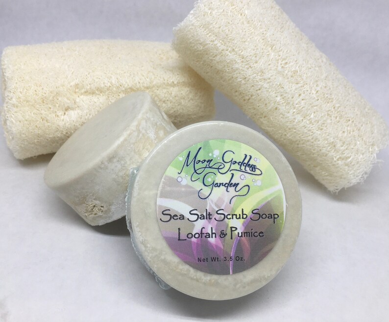 Pretty Feet Scrub Soap loofah & Pumice Sea Salt Scrub Soap - Etsy