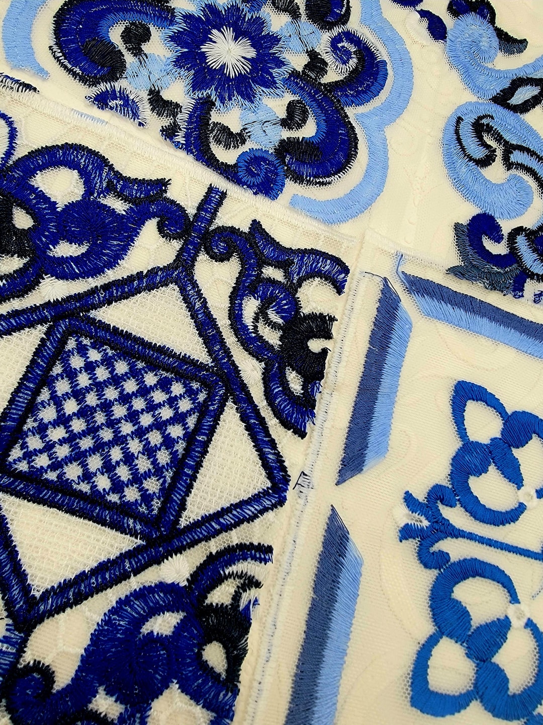 Oversized Embroidered Appliqué Squares, Slow Stitch, Quilting (6x6) - Etsy