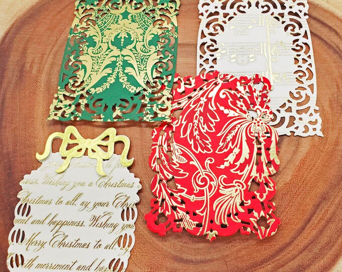 Petite Fancy French Frames Die Cuts Collection Gold Foil Stamped ...