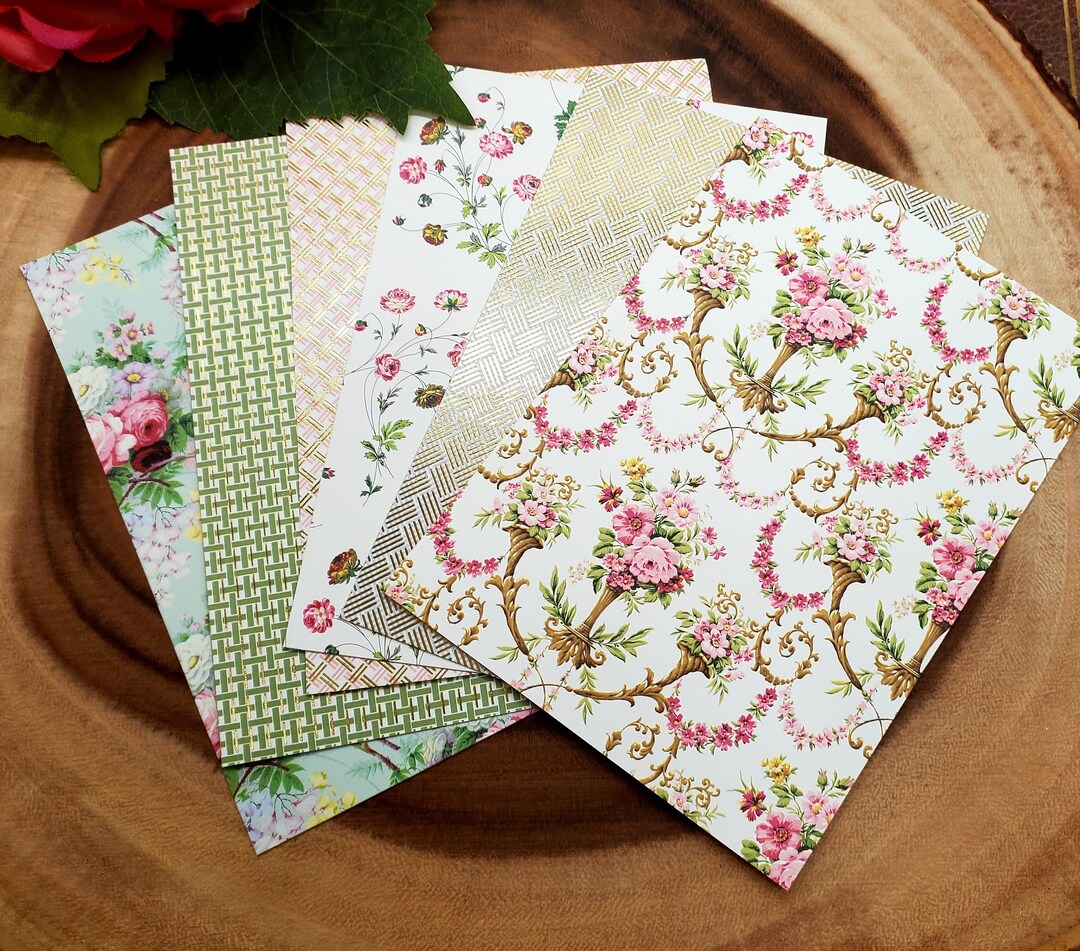 Anna Griffin Basket Weave 12 Patterns Double Sided Paper Pack Specialty ...