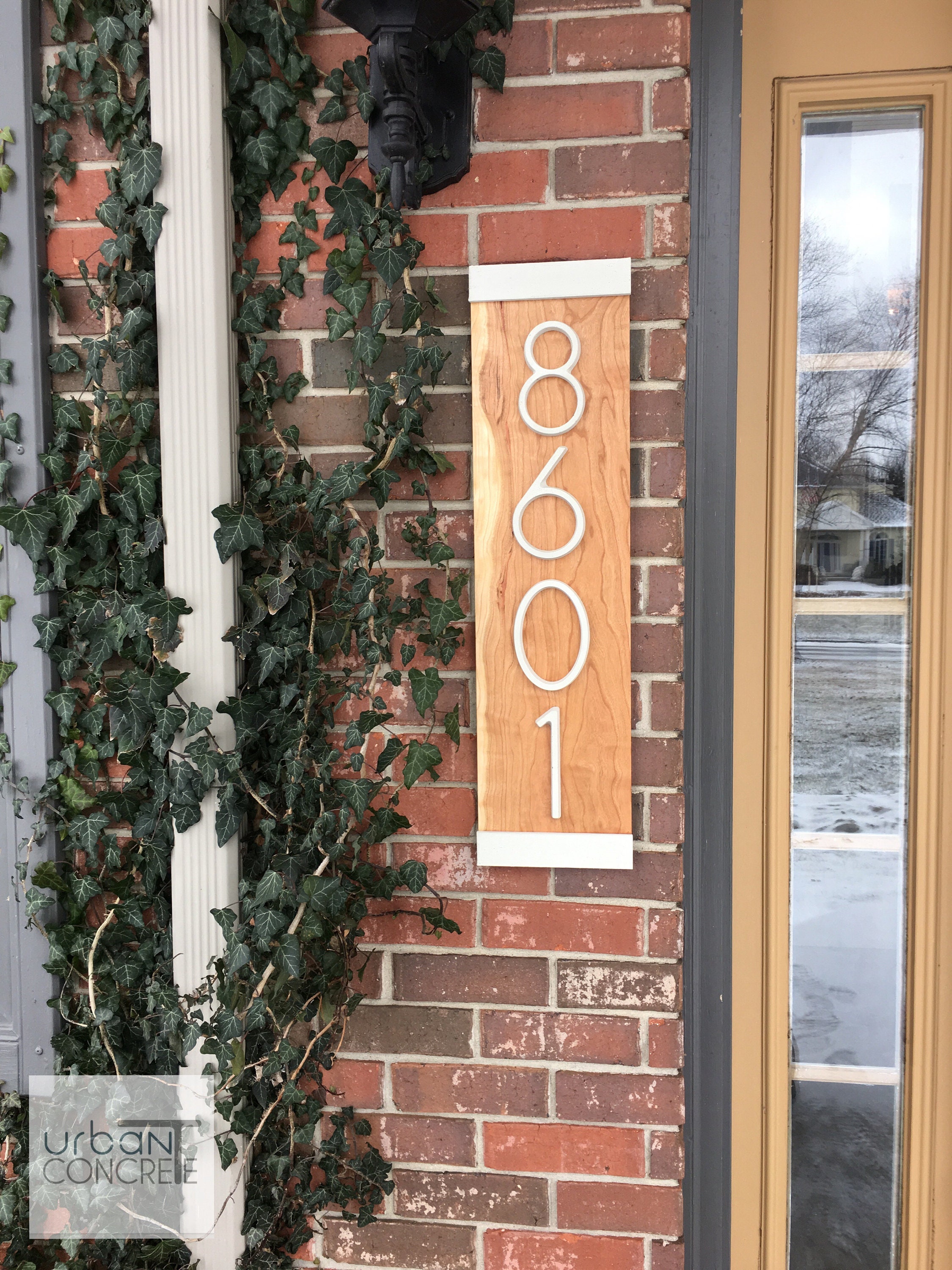 Modern House NumbersHouse Numbers Sign Address Plaque | Etsy