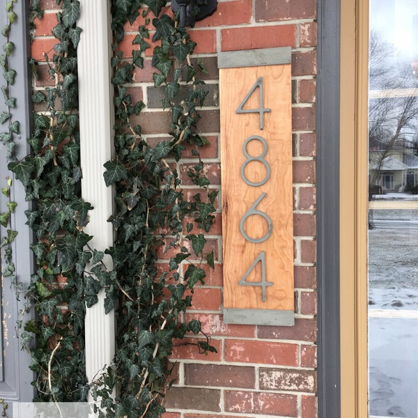Vertical Address Plaque - Etsy