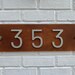 Lodo Rust House Numbers Modern House Numbers Sign Steel - Etsy