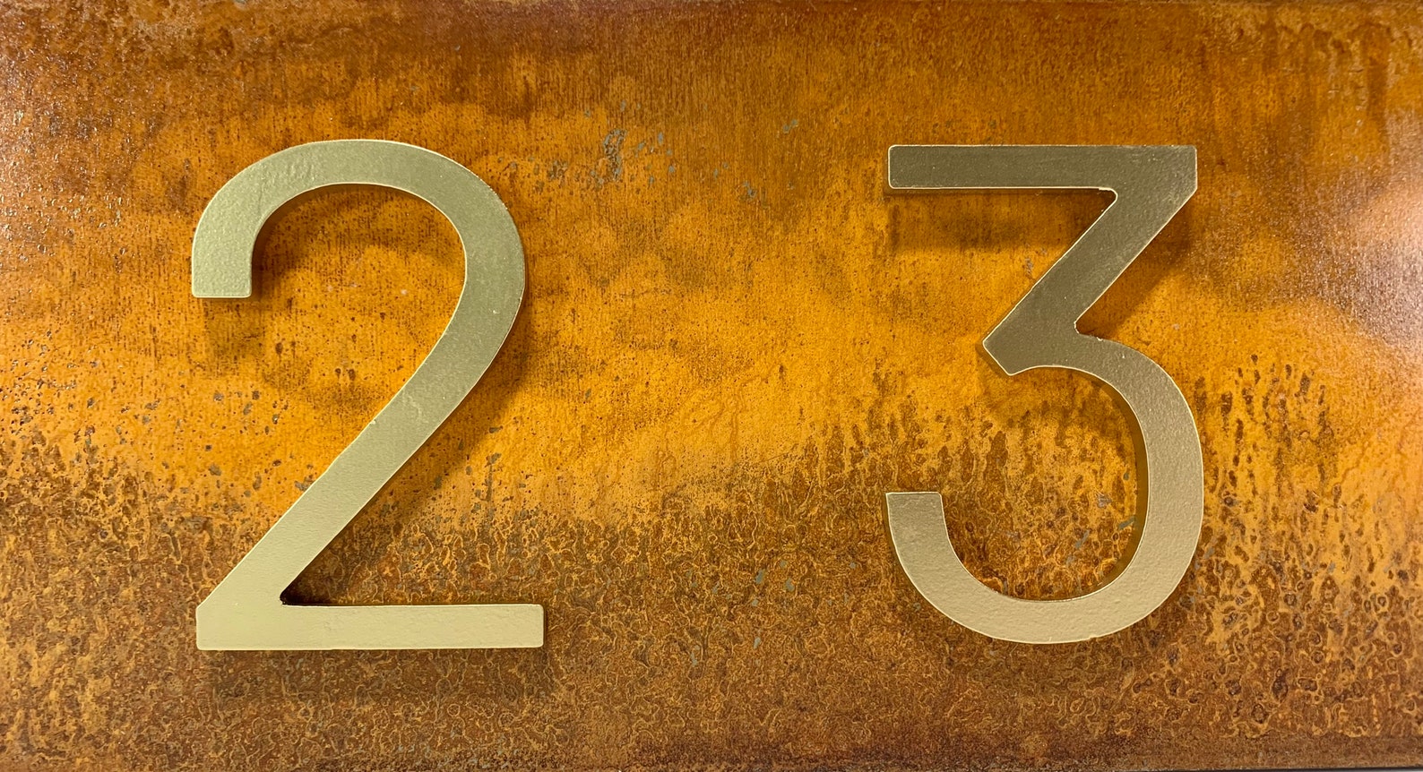 Coronado Rust House Numbers Modern House Numbers Sign Steel - Etsy