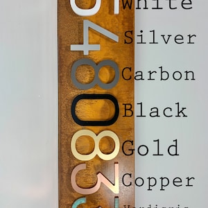 Morrison Rust House Numbers Modern House Numbers Sign Steel - Etsy