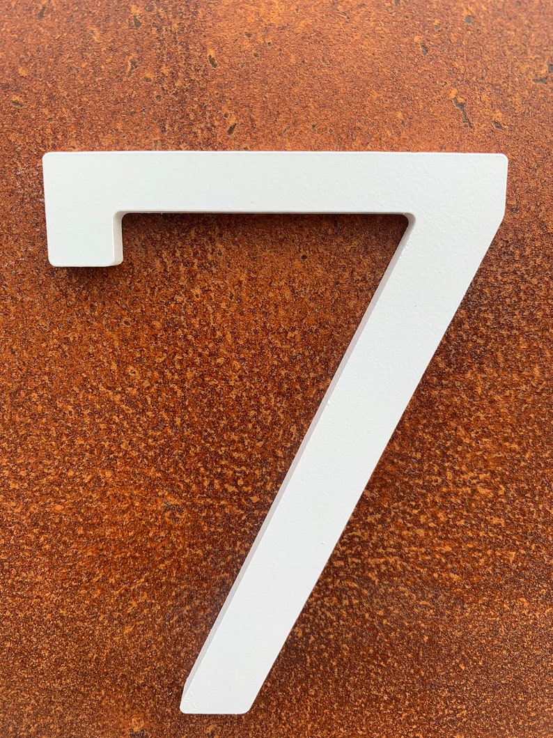 Highland Rust House Numbers Modern House Numbers Sign Steel - Etsy