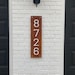 Highland Rust House Numbers Modern House Numbers Sign Steel - Etsy