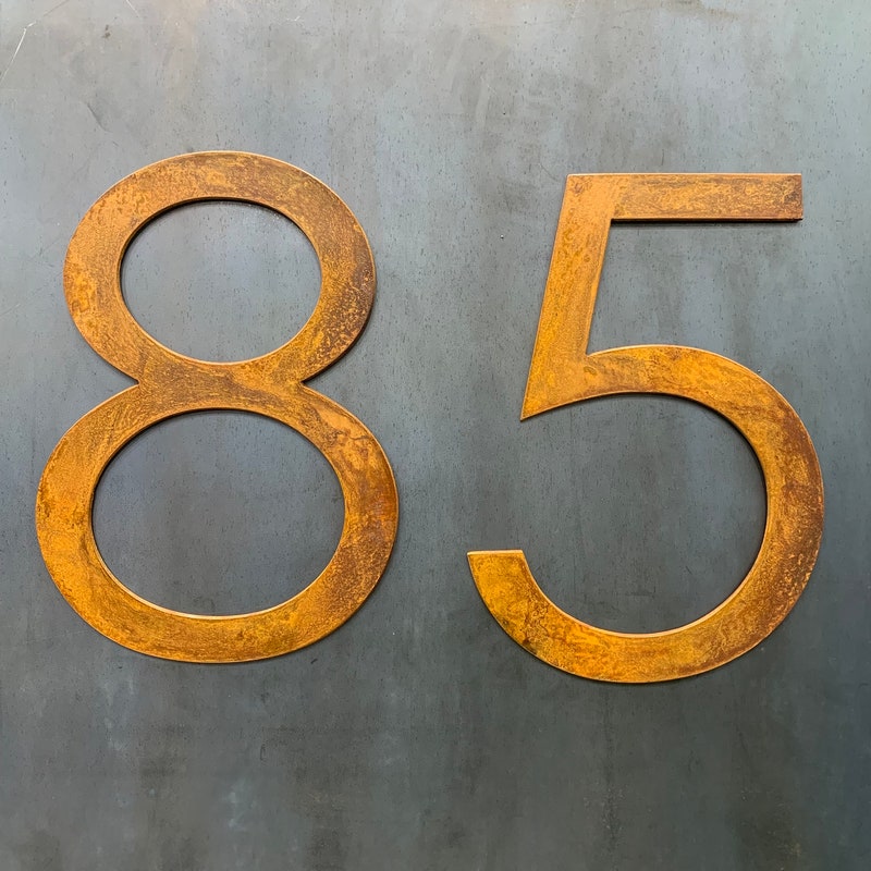 Metal House Numbers - Etsy