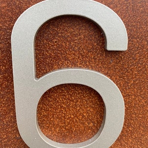 Highland Rust House Numbers, Modern House Numbers Sign, Steel Address ...