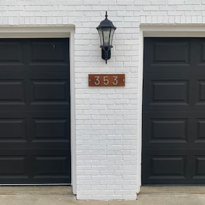 Lodo Rust House Numbers Modern House Numbers Sign Steel - Etsy