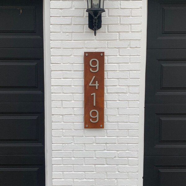 Steel Address Sign - Etsy
