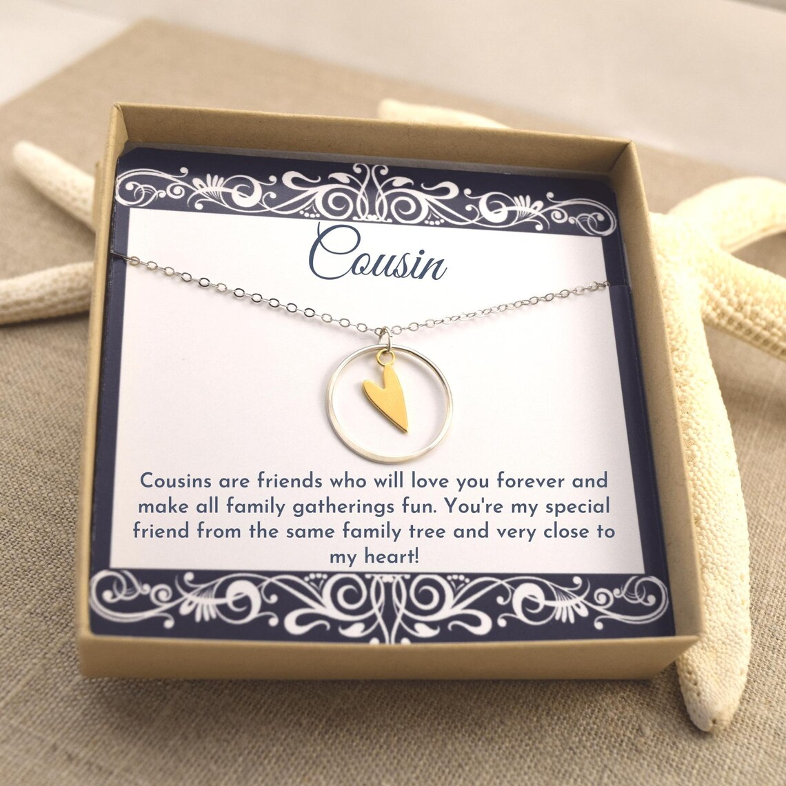 Cousin Christmas Gifts Necklace for Cousin Cousin Necklace - Etsy