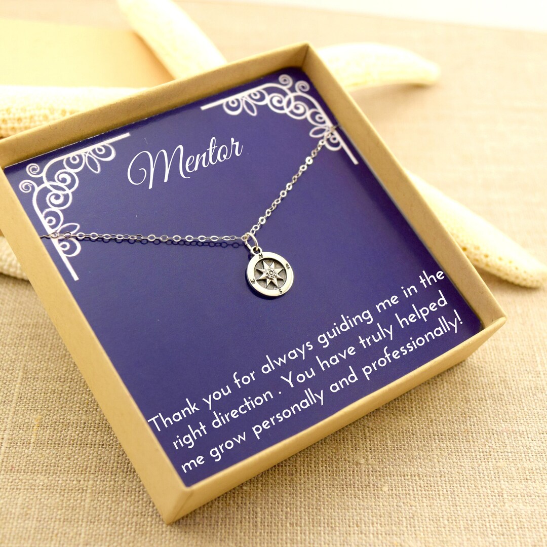 Mentor Gift for Women, Mentor Teacher Gift, Mentor Thank You, Compass ...