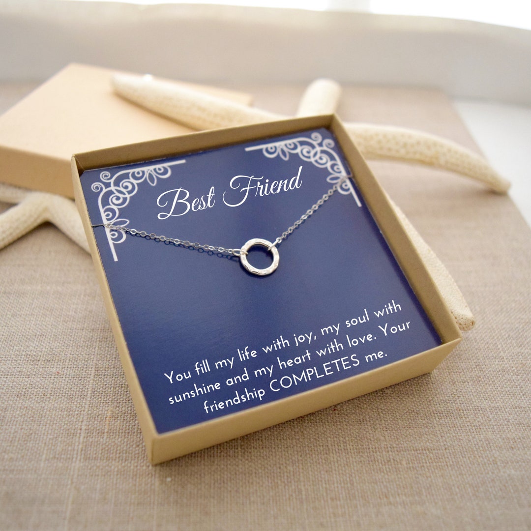 Best Friend Gift, Friendship Necklace, Gift for Best Friend, Long ...